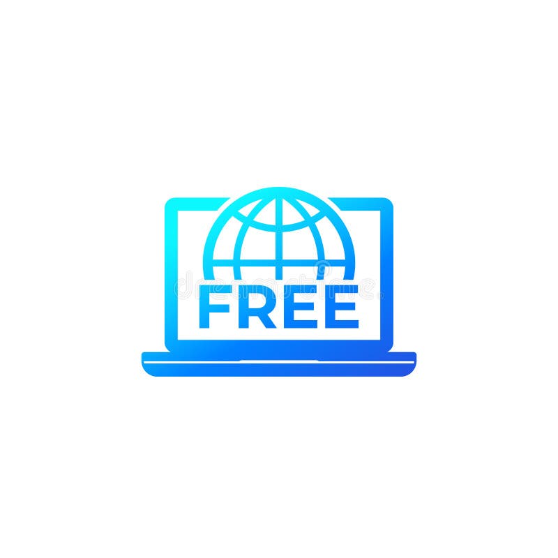 Free Web, Internet Access Icon, Vector Stock Vector - Illustration of ...