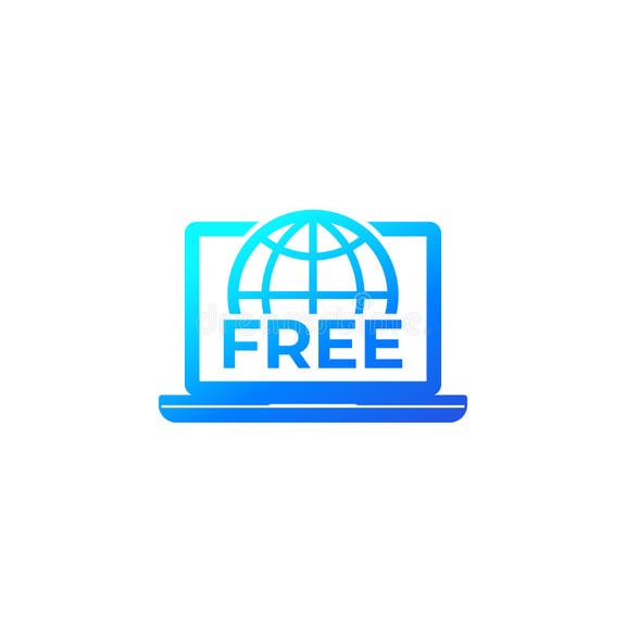 Free Web, Internet Access Icon, Vector Stock Vector - Illustration of ...