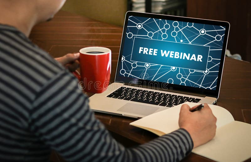 Free webinar in wood type stock image. Image of text - 30604309