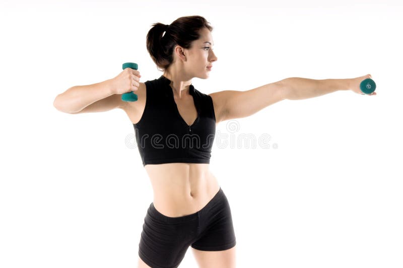 Free Weight Work Out stock photo. Image of redhair, isolated - 294080