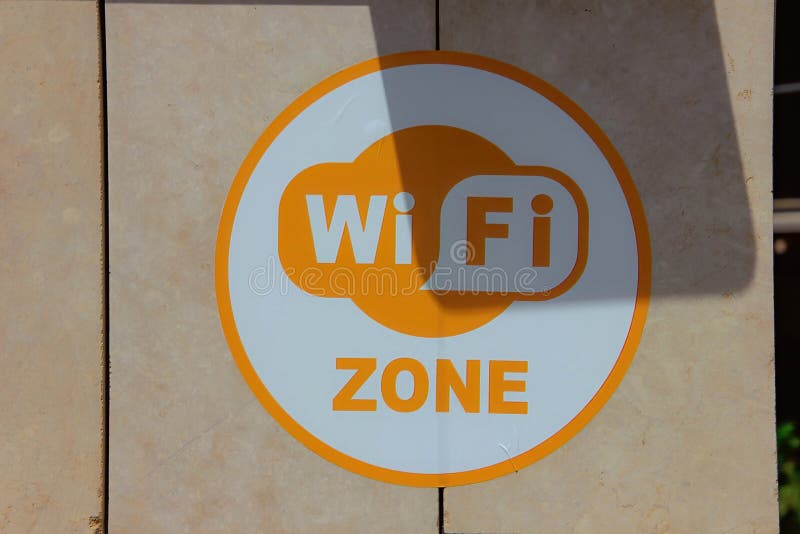 Free Wi-fi Available Here Sign Editorial Stock Image - Image of ...