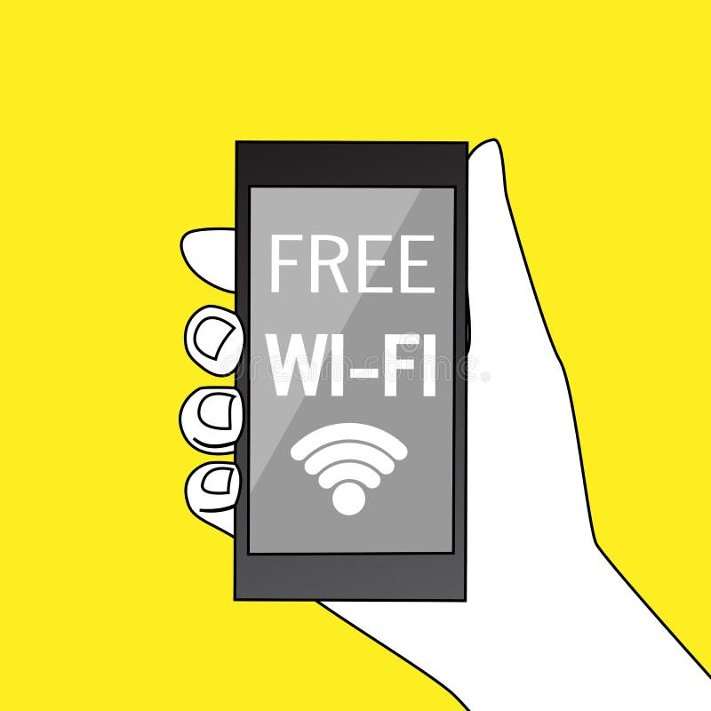 Free WI-FI sign stock vector. Illustration of show, pictogram - 75821069