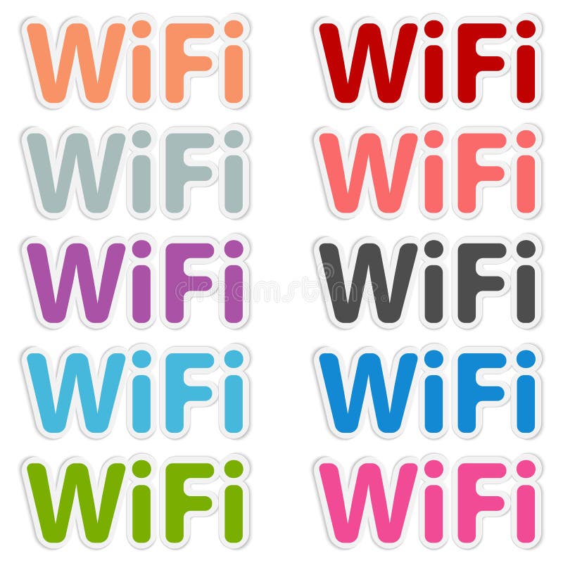 Free wi-fi vector label stock vector. Illustration of communication ...
