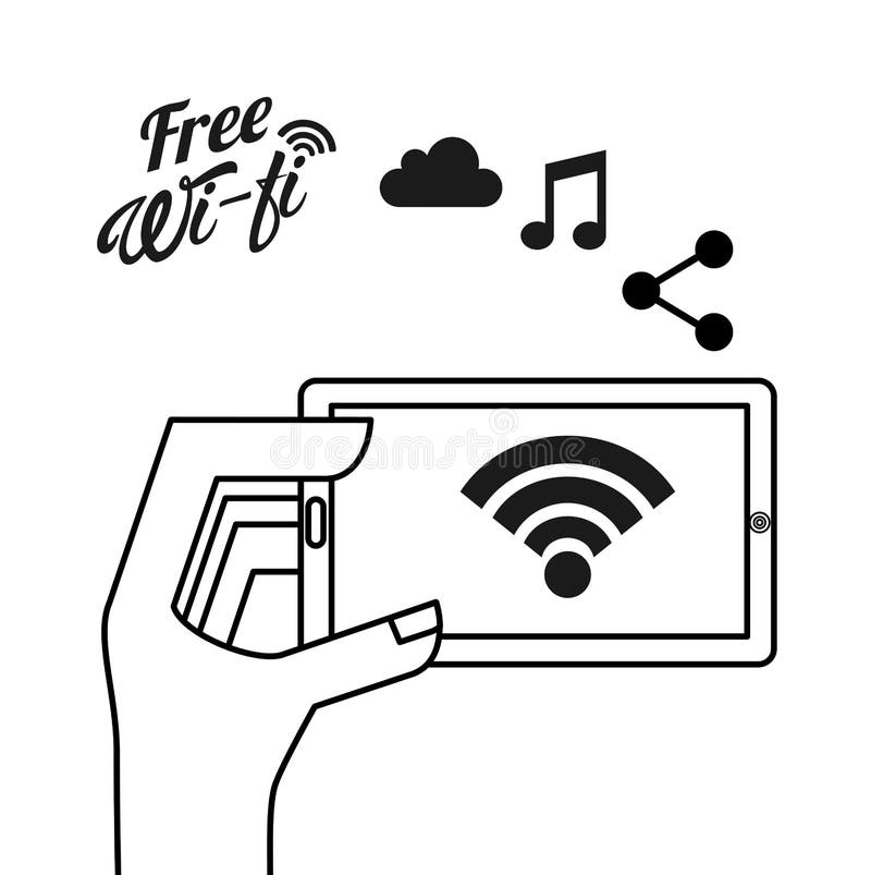 Free wifi design stock illustration. Illustration of internet - 65101851