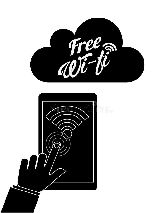 Free wifi design stock illustration. Illustration of graphic - 65101855