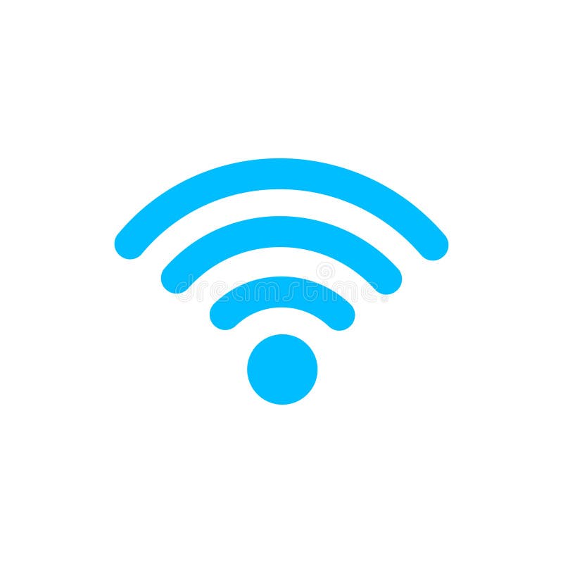 Free WiFi Icon Isolated on White Background. Wireless Internet ...