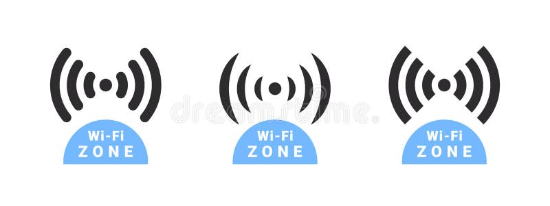 Free Wifi Icons. Wireless and Wifi Icon. Wireless Internet Symbol Stock ...