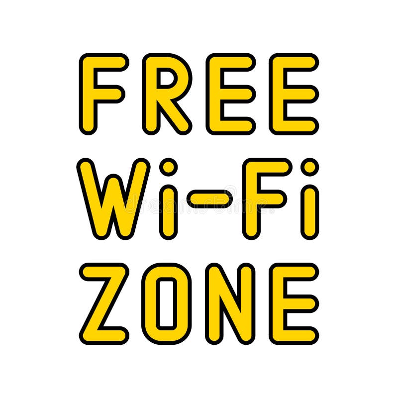 Free WiFi Logo Icon, Wireless Local Area Networking Vector Stock Vector ...
