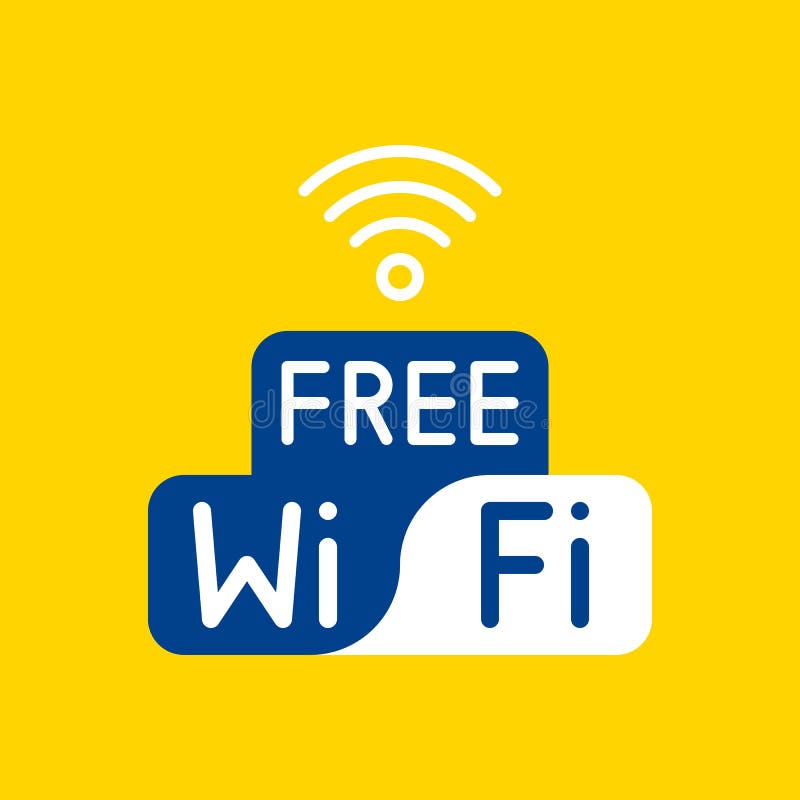 Free WiFi Logo Icon, Wireless Local Area Networking Vector Stock Vector ...