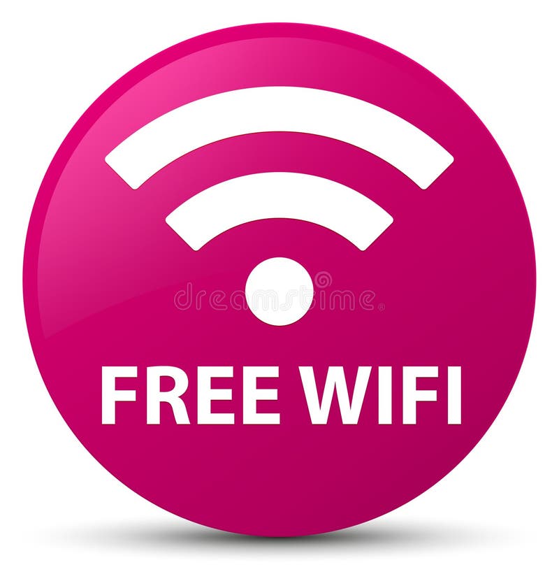 Pink Wifi Symbol. 3D Render Illustration Stock Illustration ...