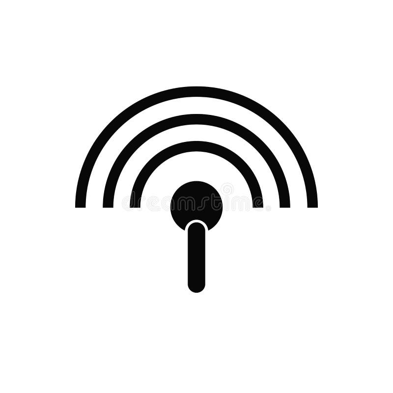 Wireless and Wifi Icon or Sign for Remote Internet Access. Podcast ...