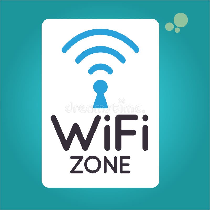 Free Wifi . Wifi Zone Icon Vector Ilustration Stock Vector ...