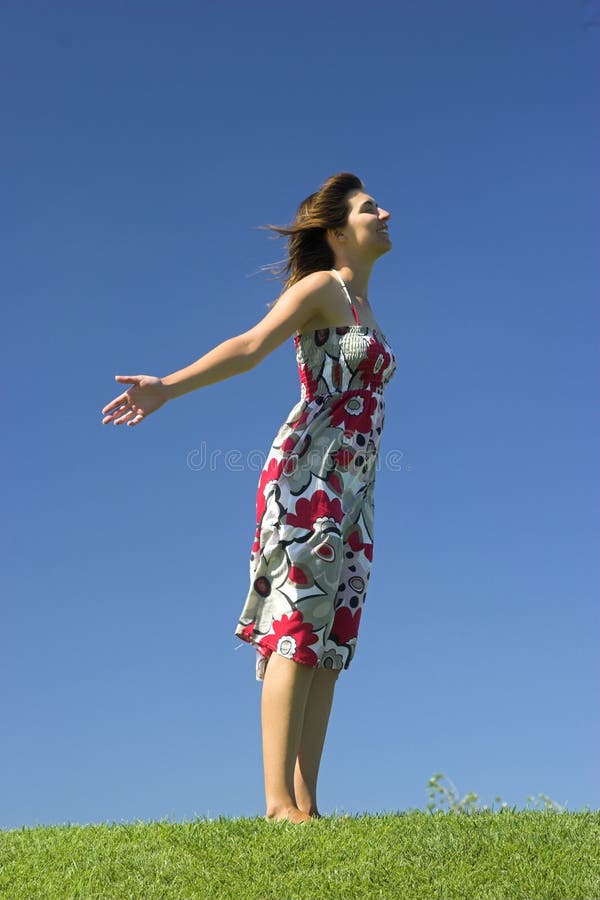 Woman waving hand stock photo. Image of hand, greeting - 5444668