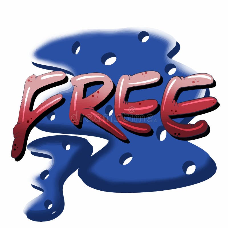 The free word stock vector. Illustration of text, language - 261207929