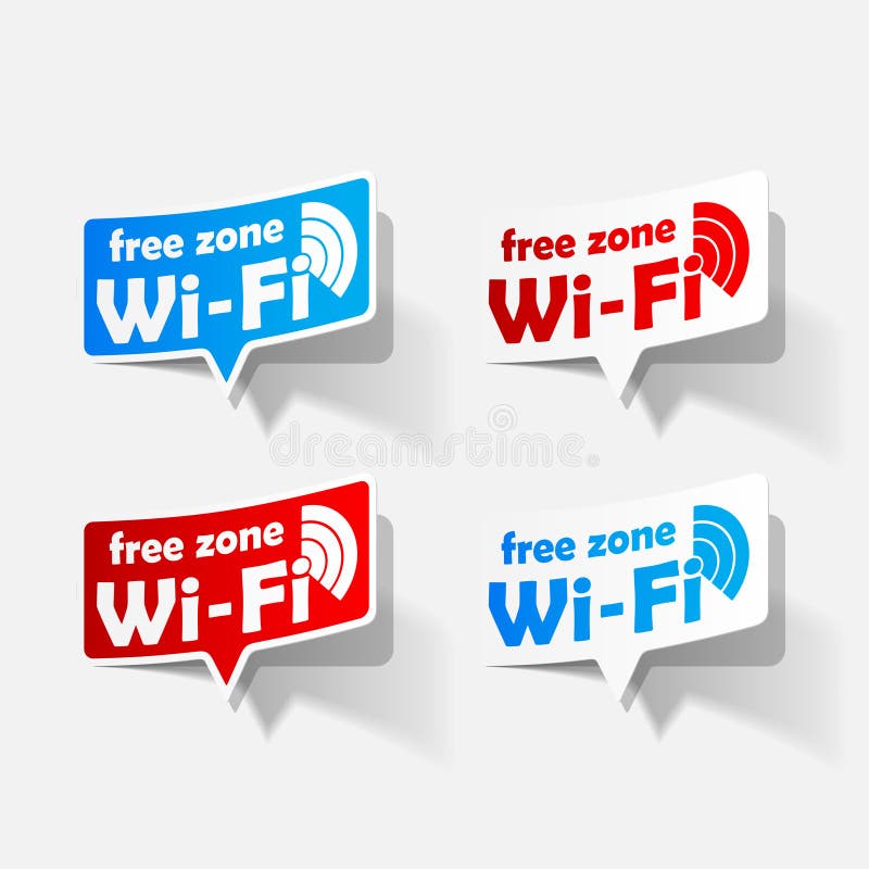 Free Wifi and Internet Sign Stock Vector - Illustration of boardcast ...