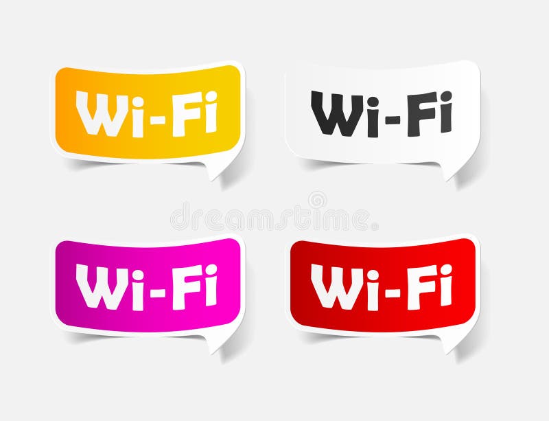 Free Zone wi-fi, sticker stock vector. Illustration of area - 37237422