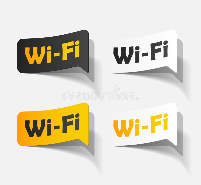 Free Zone wi-fi, sticker stock vector. Illustration of object - 37505984