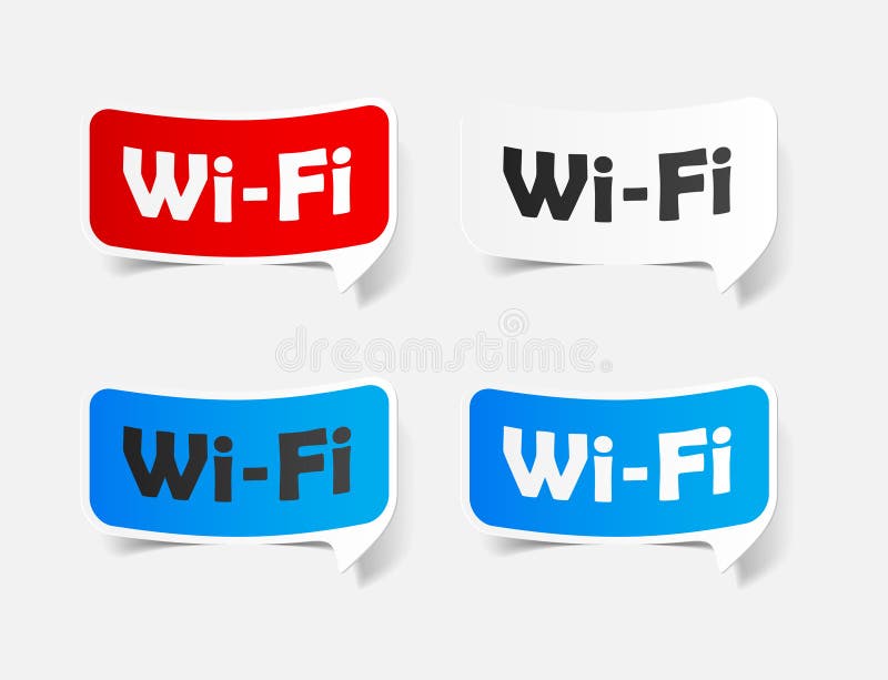Free Zone wi-fi, sticker stock vector. Illustration of access - 37506062