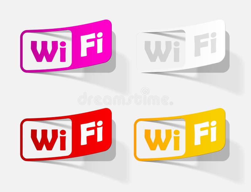 Free Zone wi-fi, sticker stock vector. Illustration of mobile - 37506136
