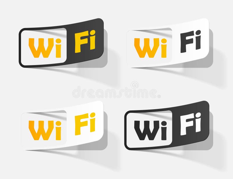 Free Zone wi-fi, sticker stock vector. Illustration of quality - 37506164