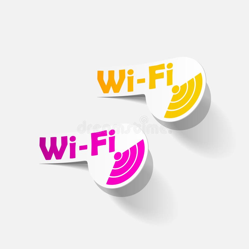 Free Zone wi-fi, sticker stock vector. Illustration of quality - 37807301