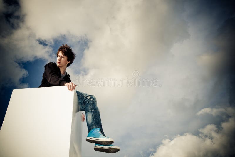 Sad lonely unhappy kid stock photo. Image of loneliness - 5681266