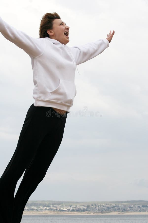 Freedom stock image. Image of arms, life, high, happiness - 109997