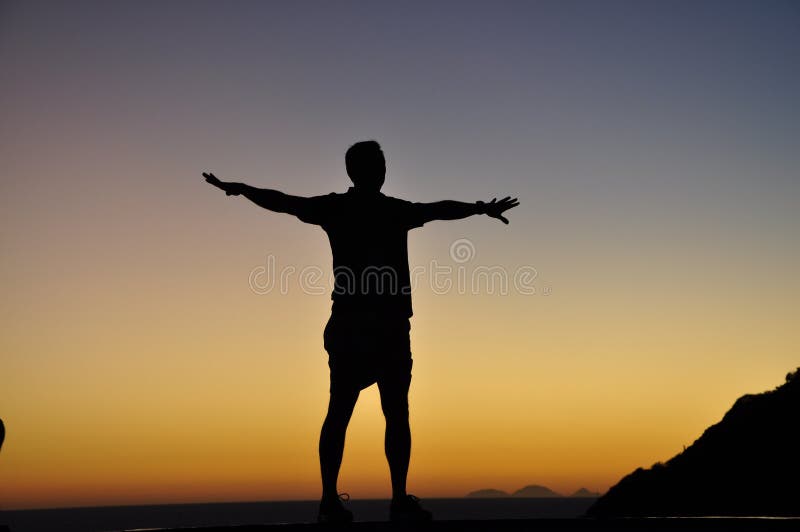 Freedom stock photo. Image of shadow, sunset, dark, happy - 11771356