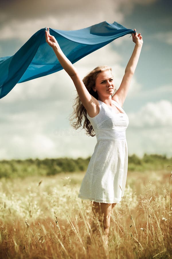 Freedom stock image. Image of female, pretty, girl, beautiful - 13025525