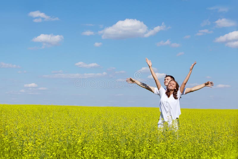 Freedom stock image. Image of couple, relaxation, blue - 15220365