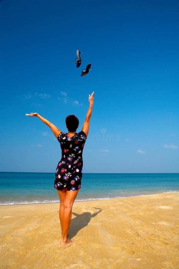 Freedom stock photo. Image of ocean, equator, lady, resort - 1962266