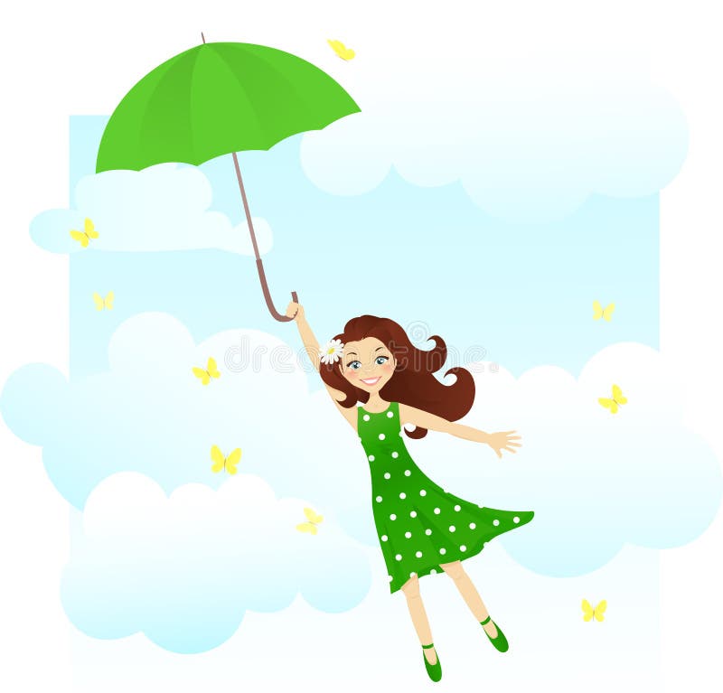 Freedom stock vector. Illustration of flying, magic, freedom - 25617981