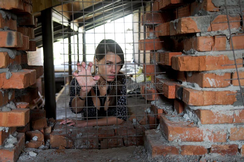 Woman One Bar Prison Stock Photos - Free & Royalty-Free Stock Photos ...