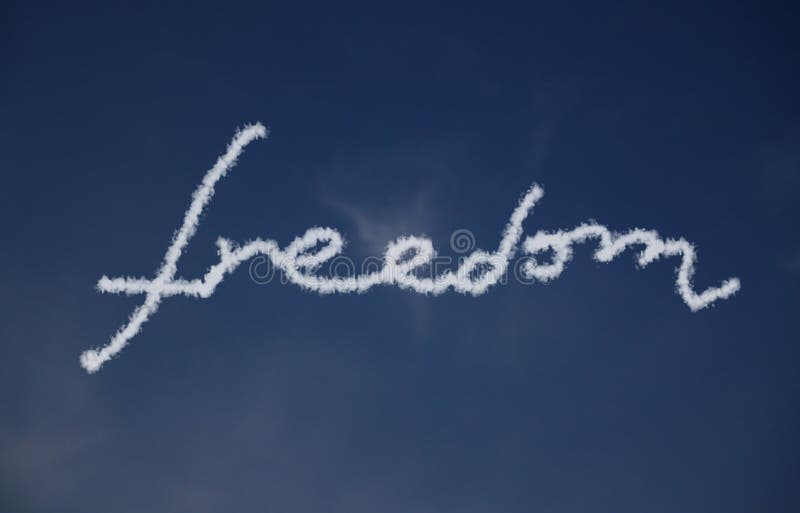 Freedom concept stock image. Image of white, cloud, copy - 25658035