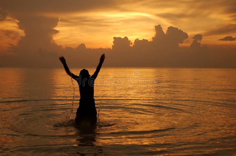 Freedom stock photo. Image of circles, water, sunset, ripple - 7795942