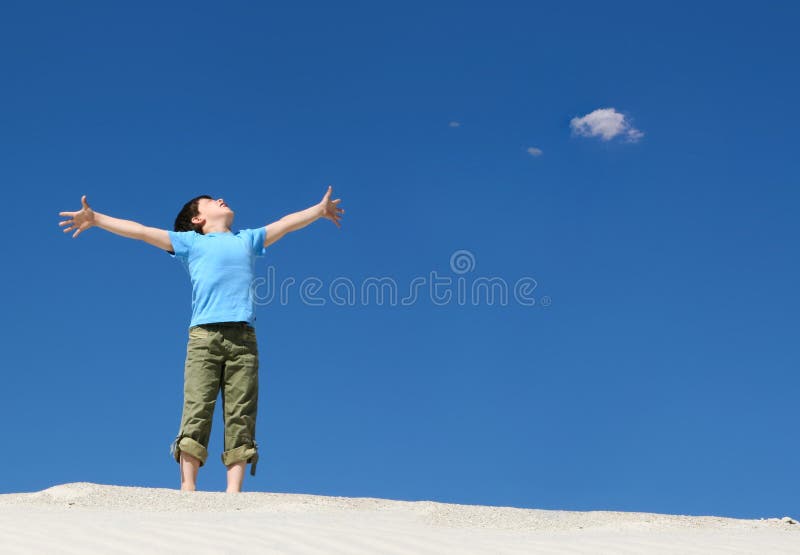 Joy and freedom stock image. Image of happy, person, enjoymant - 22465505