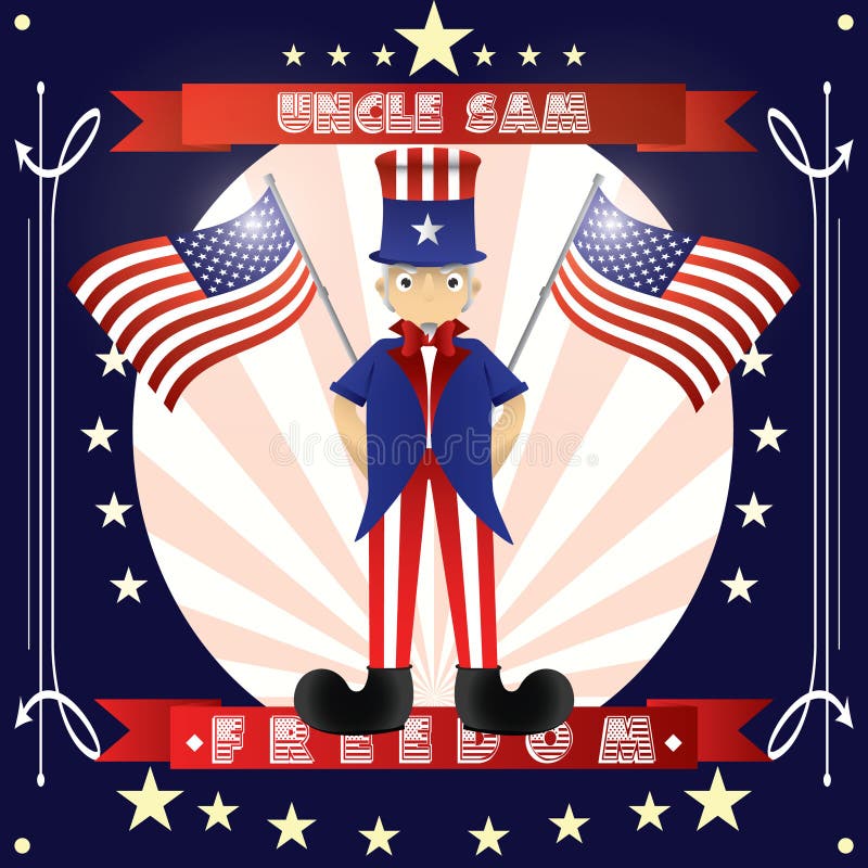 Freedom Banner. Vector Illustration Decorative Design Stock Vector ...