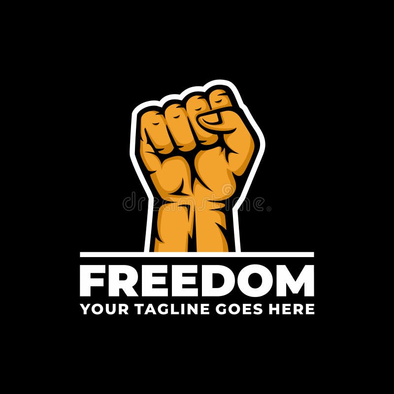 Freedom logo design stock vector. Illustration of fight - 269540049