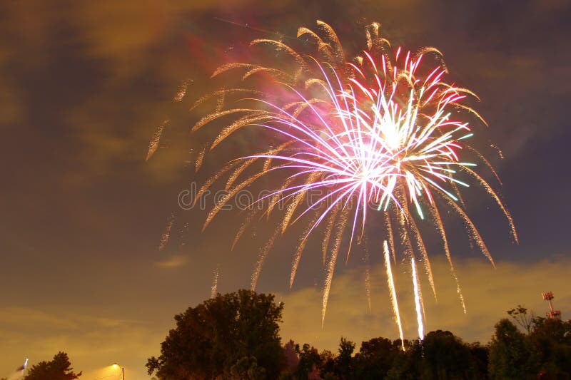 Freedom Celebration Fireworks, June 26, 2022, Westerville, Ohio Stock ...