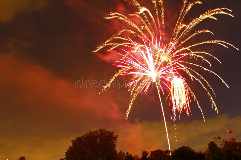Freedom Celebration Fireworks, June 26, 2022, Westerville, Ohio Stock ...