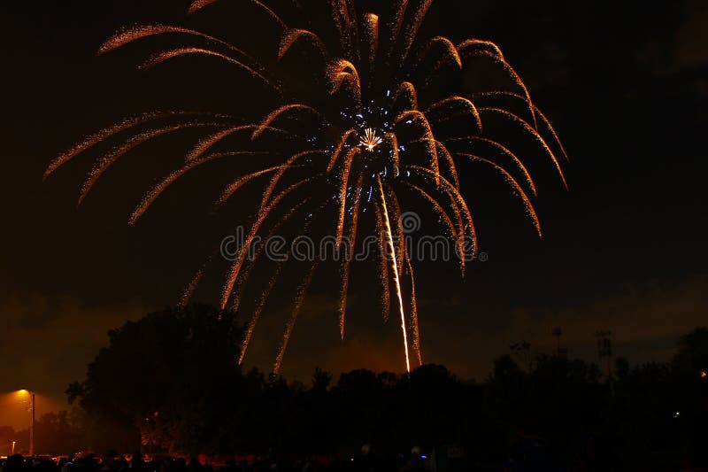 Freedom Celebration Fireworks, June 26, 2022, Westerville, Ohio Stock ...