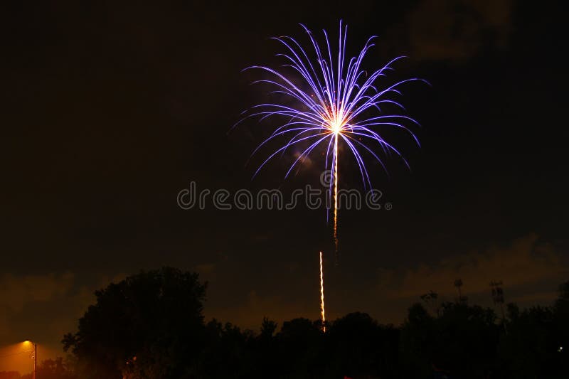 Freedom Celebration Fireworks, June 26, 2022, Westerville, Ohio Stock ...