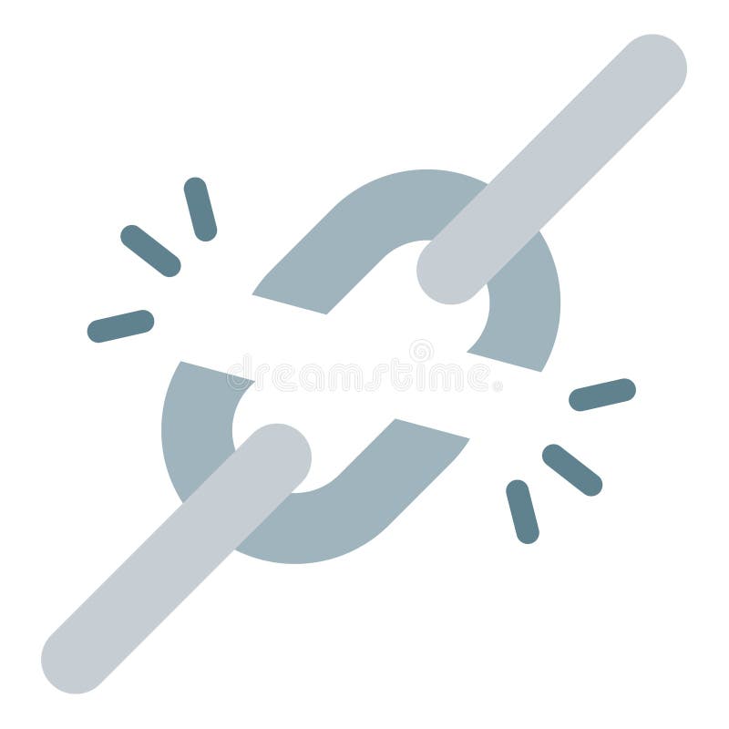 Freedom with Chain Break Free Single Isolated Icon with Flat Style ...