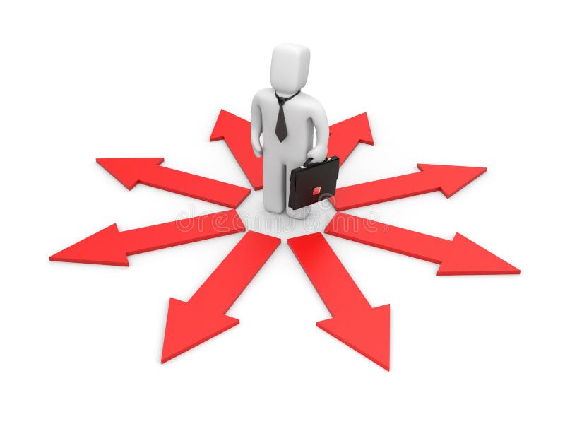 Freedom in Choosing. Concept Stock Illustration - Illustration of ...