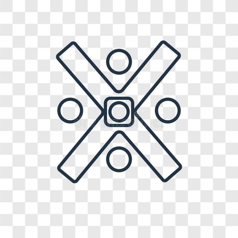 Freedom Concept Vector Linear Icon Isolated on Transparent Background ...