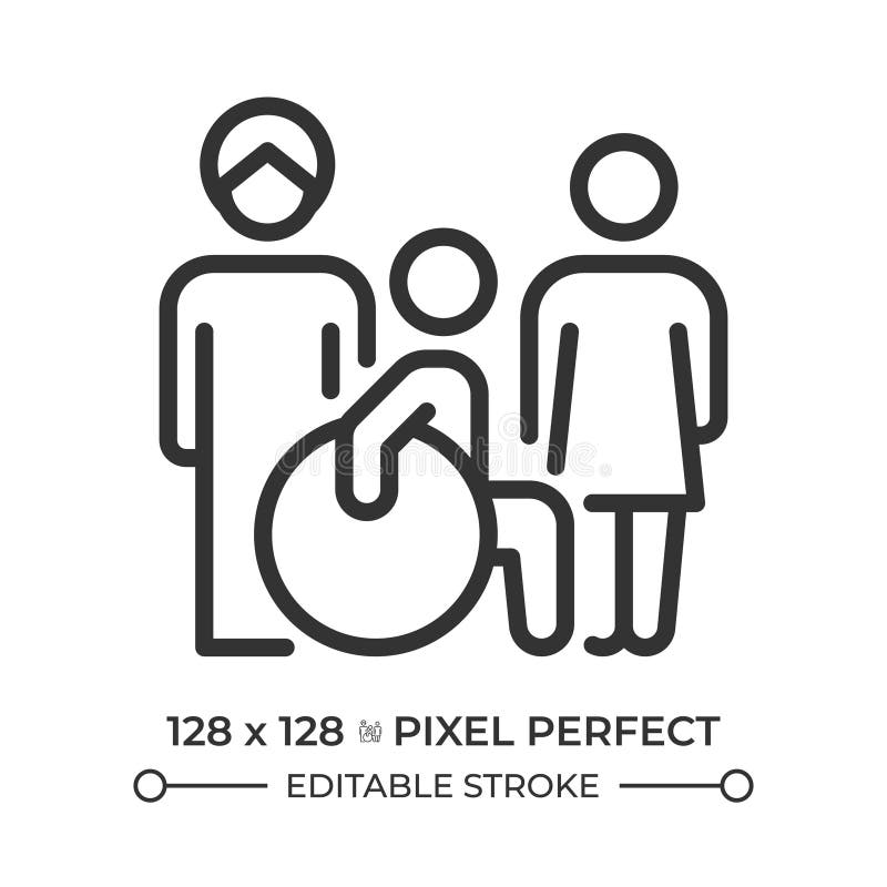 Freedom from Discrimination Pixel Perfect Line Icon Stock Illustration - Illustration of ...