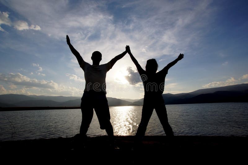 Man in freedom stock photo. Image of sunshine, view, freedom - 19010306
