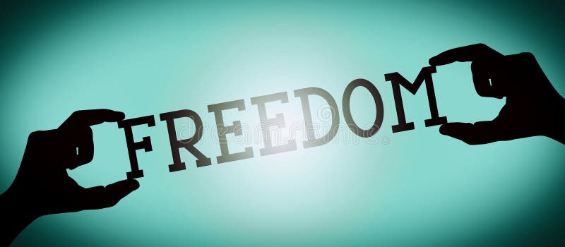 Freedom and Human Rights Silhouette Icon. Broken Shackles with Fist ...