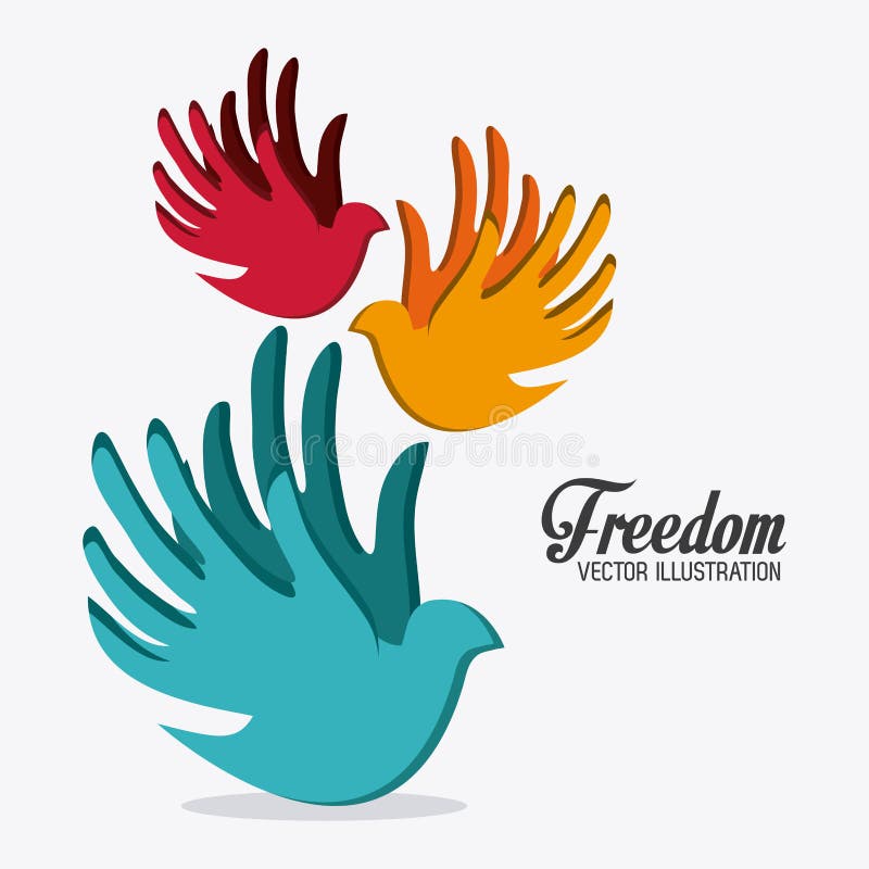 Freedom icons design stock vector. Illustration of lifestyle - 63076202