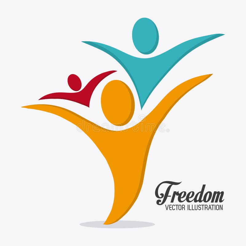 Freedom icons design stock vector. Illustration of cheerful - 63076279